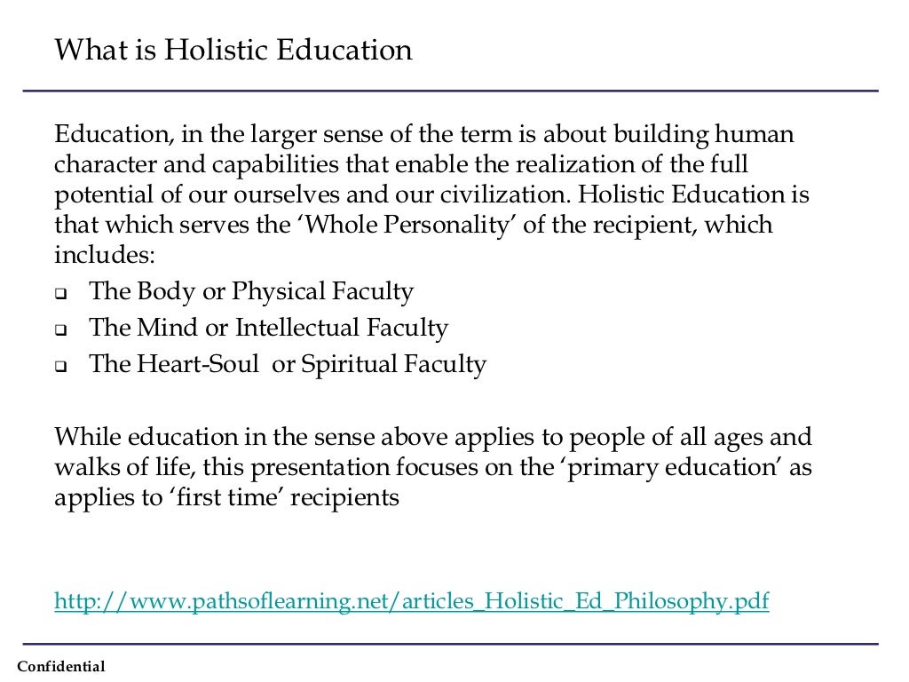 Holistic education