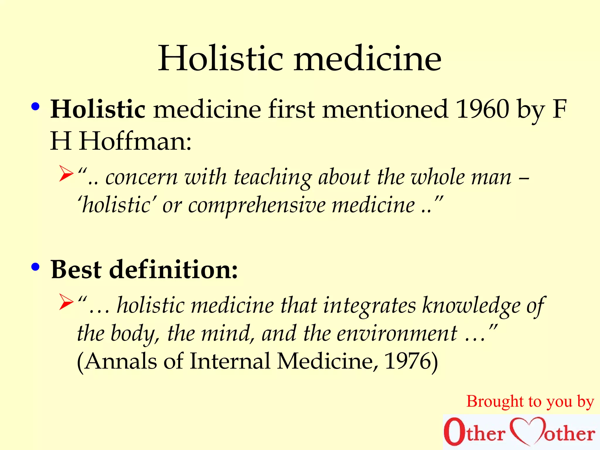 Holistic health care | PPT