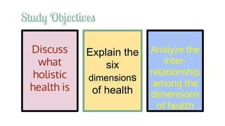 Holistic Health pdf | PPT