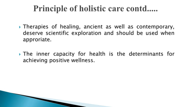 holistic health ppt.pptx | Holistic Health | Alternative Medicine