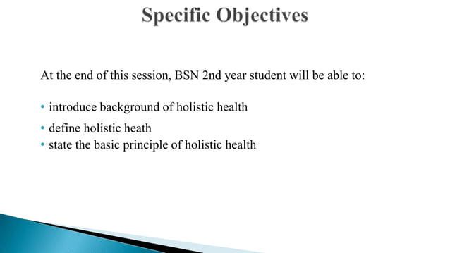 holistic health ppt.pptx | Holistic Health | Alternative Medicine