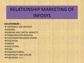 Holistic marketing concept of infosys | PPTX