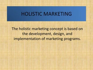 Holistic marketing concept of infosys | PPTX