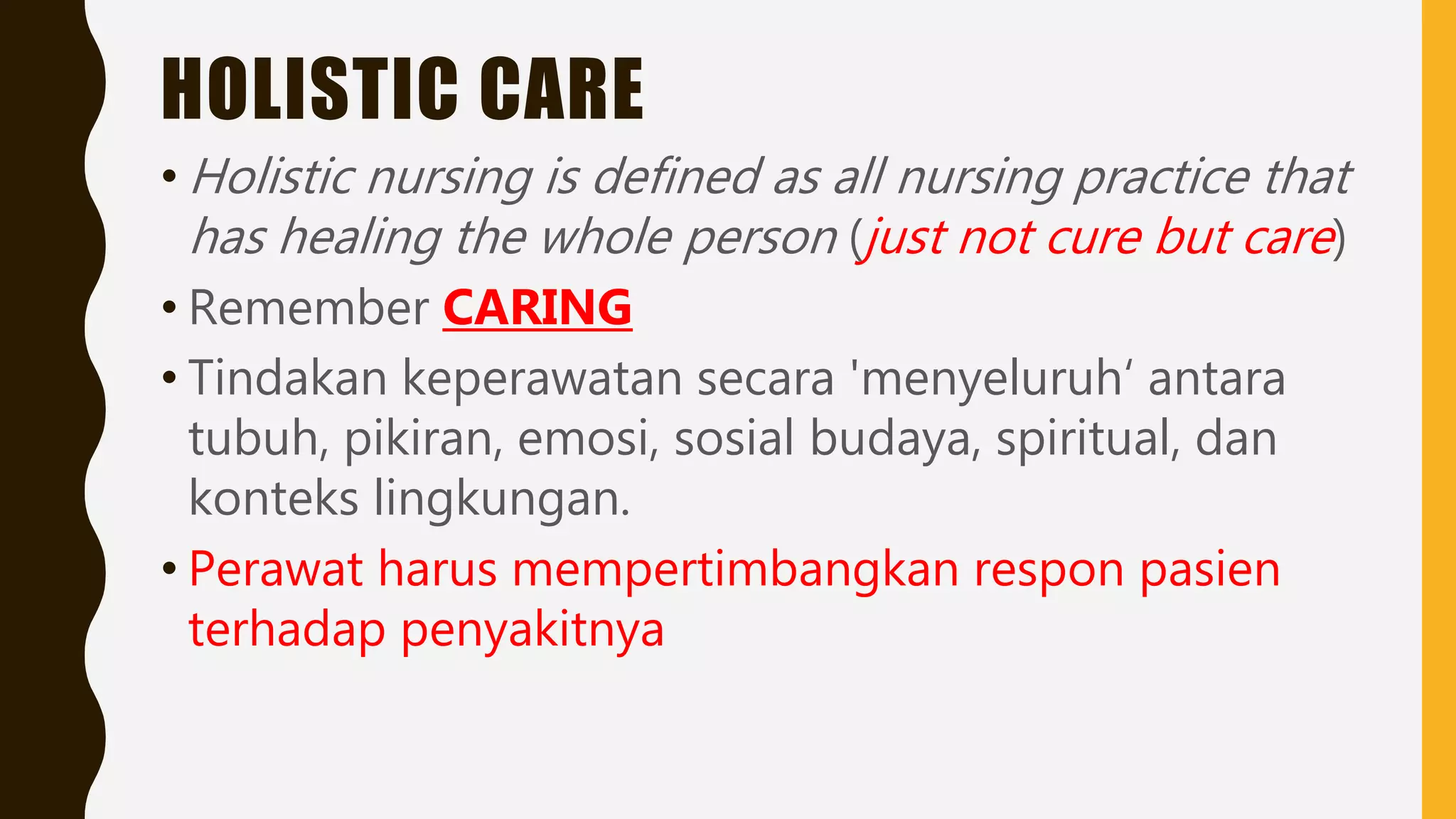 Holistic Nursing Care by Endang T.pptx | Holistic Health | Alternative ...