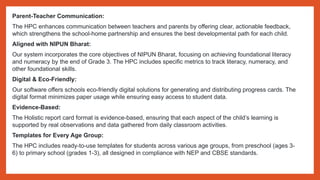 Holistic Progress Card - Vidyalaya School Software | PPTX