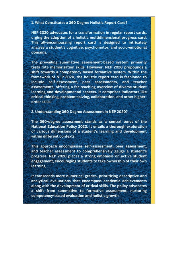 Holistic Report Card for schools.pdf | Educational Assessment | Education