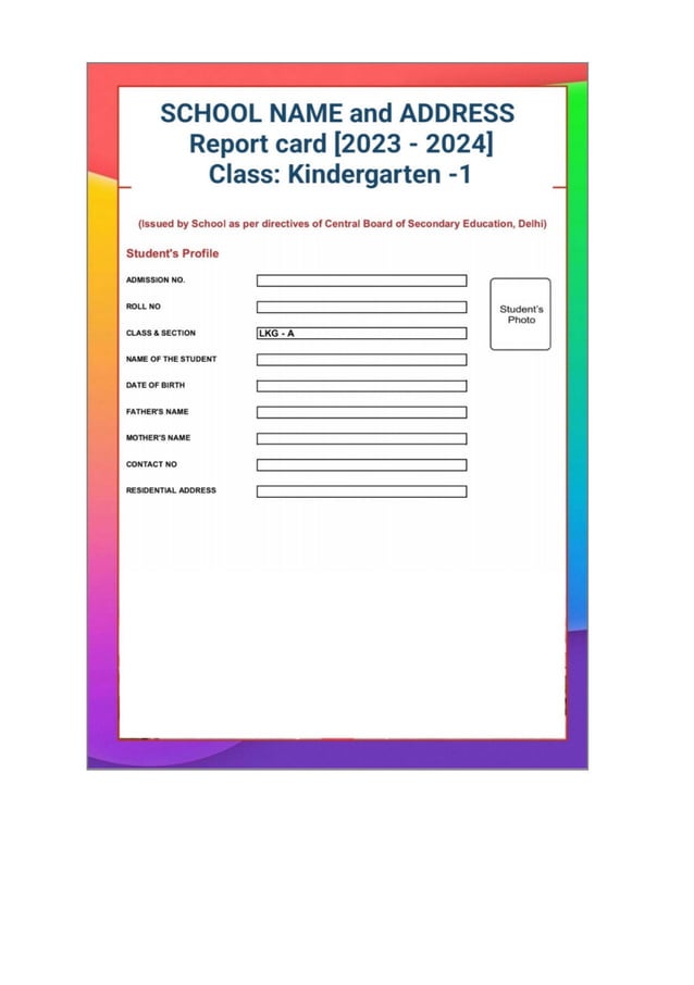Holistic Report Card for schools.pdf | Educational Assessment | Education