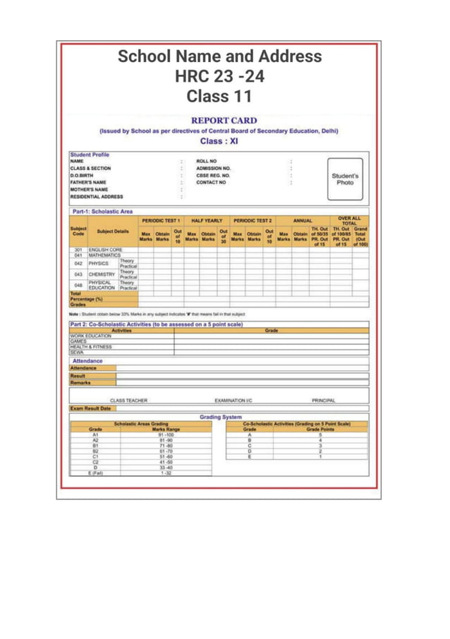 Holistic Report Card for schools.pdf | Educational Assessment | Education