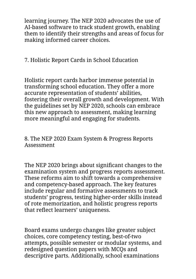 Holistic Report Card for schools.pdf | Educational Assessment | Education