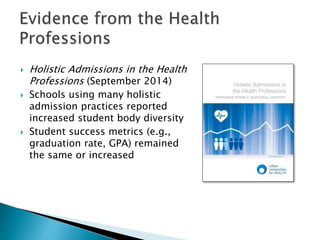 Holistic Review in Graduate Admissions: What we need to Know | PPTX ...