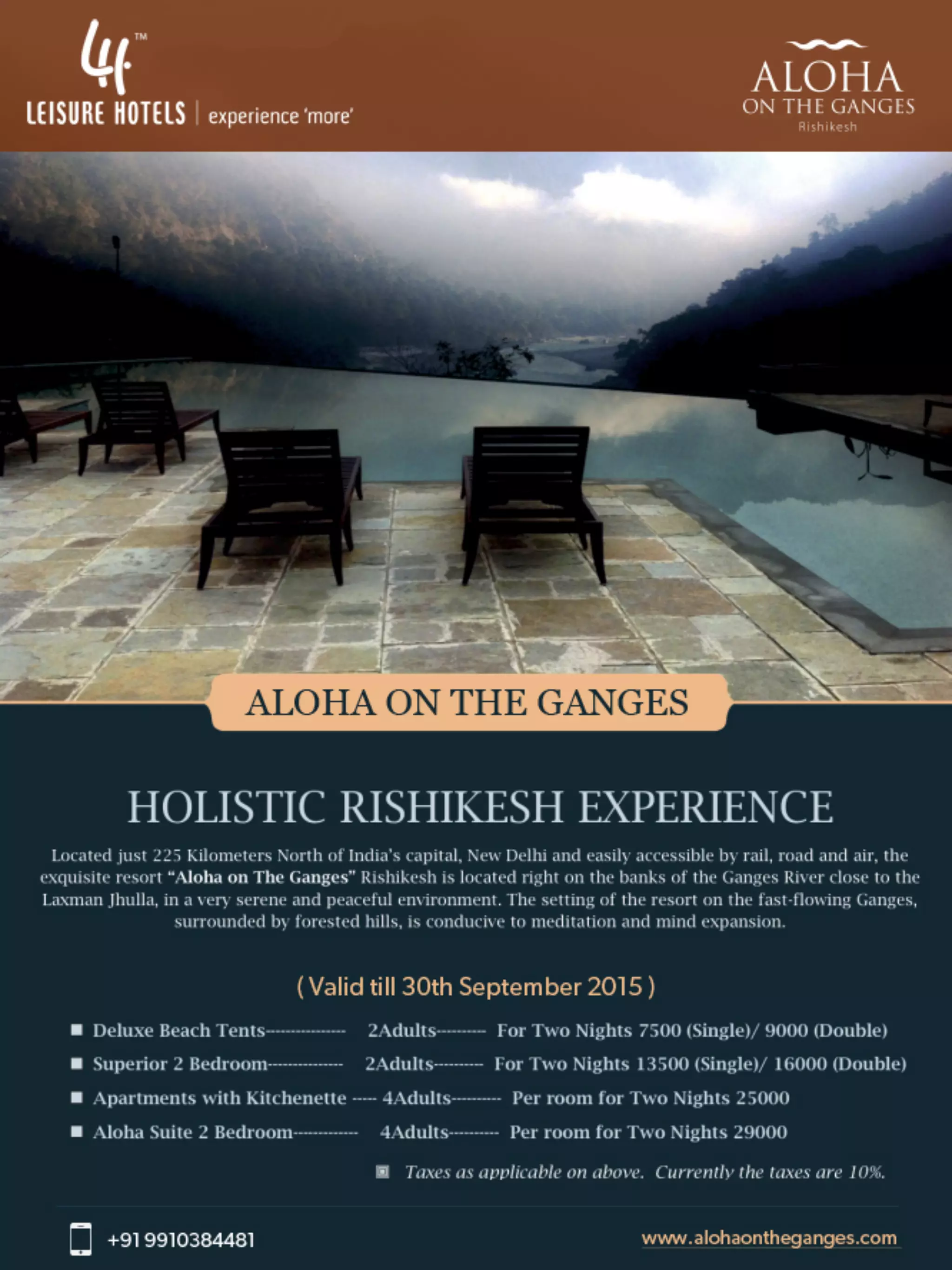 Holistic Rishikesh Experience Package at Aloha on the Ganges | PDF