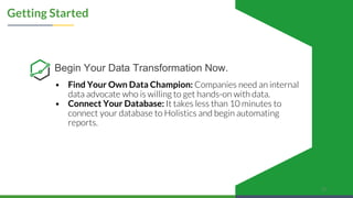Holistics Data Platform Presentation (final) | PPTX