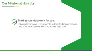 Holistics Data Platform Presentation (final) | PPTX