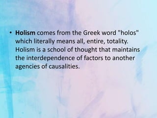 Holistic vs Partial Point of View | PPTX