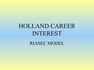 Holland-Personality-Types-BY-Holland-ppt | PPT