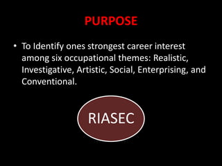 Jhon Holland code | PPT