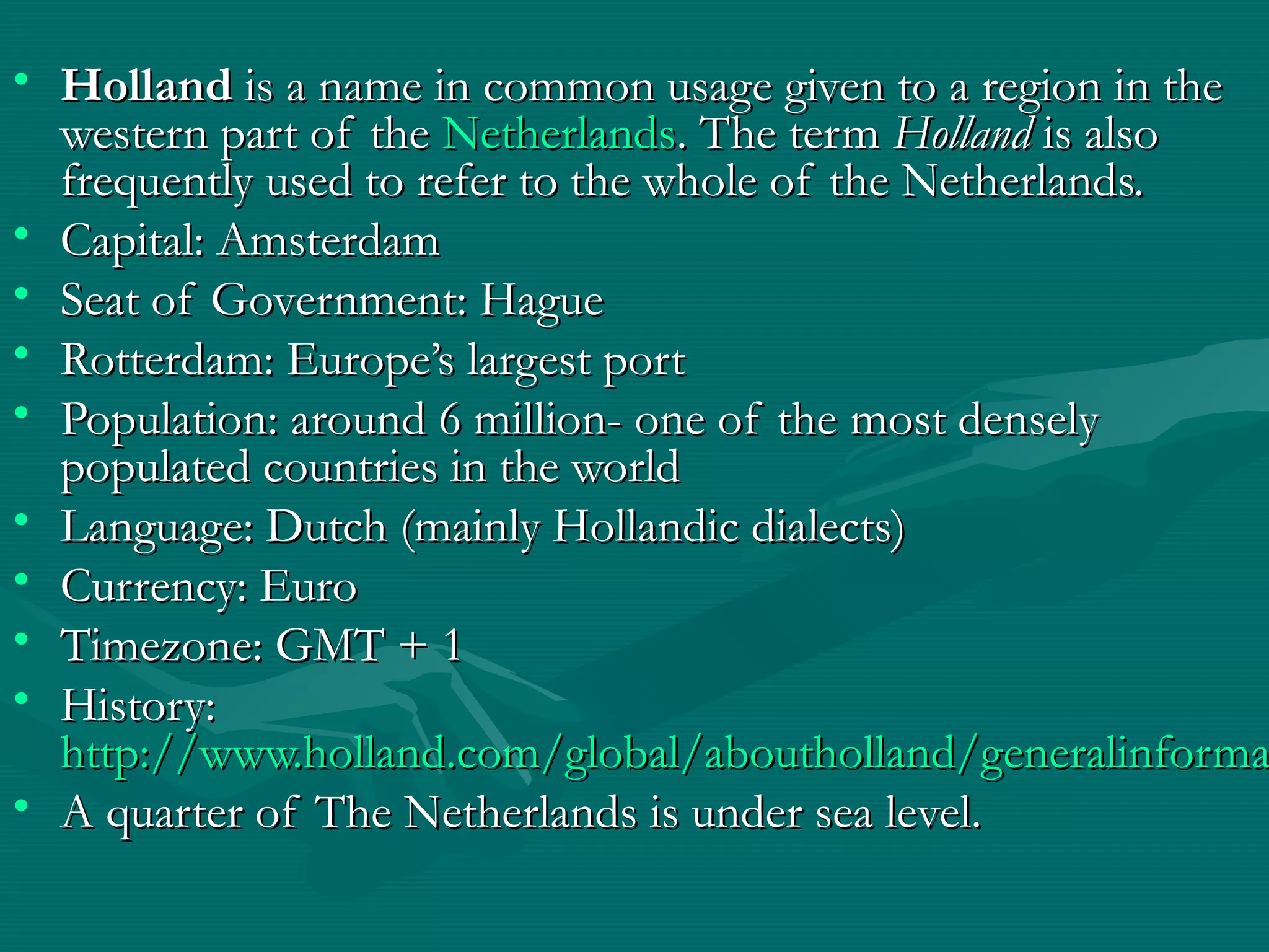 Holland presentation | PPT