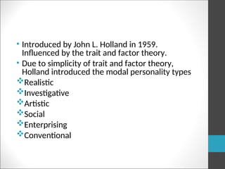 Holland’s theory of Occupational Interest.ppt