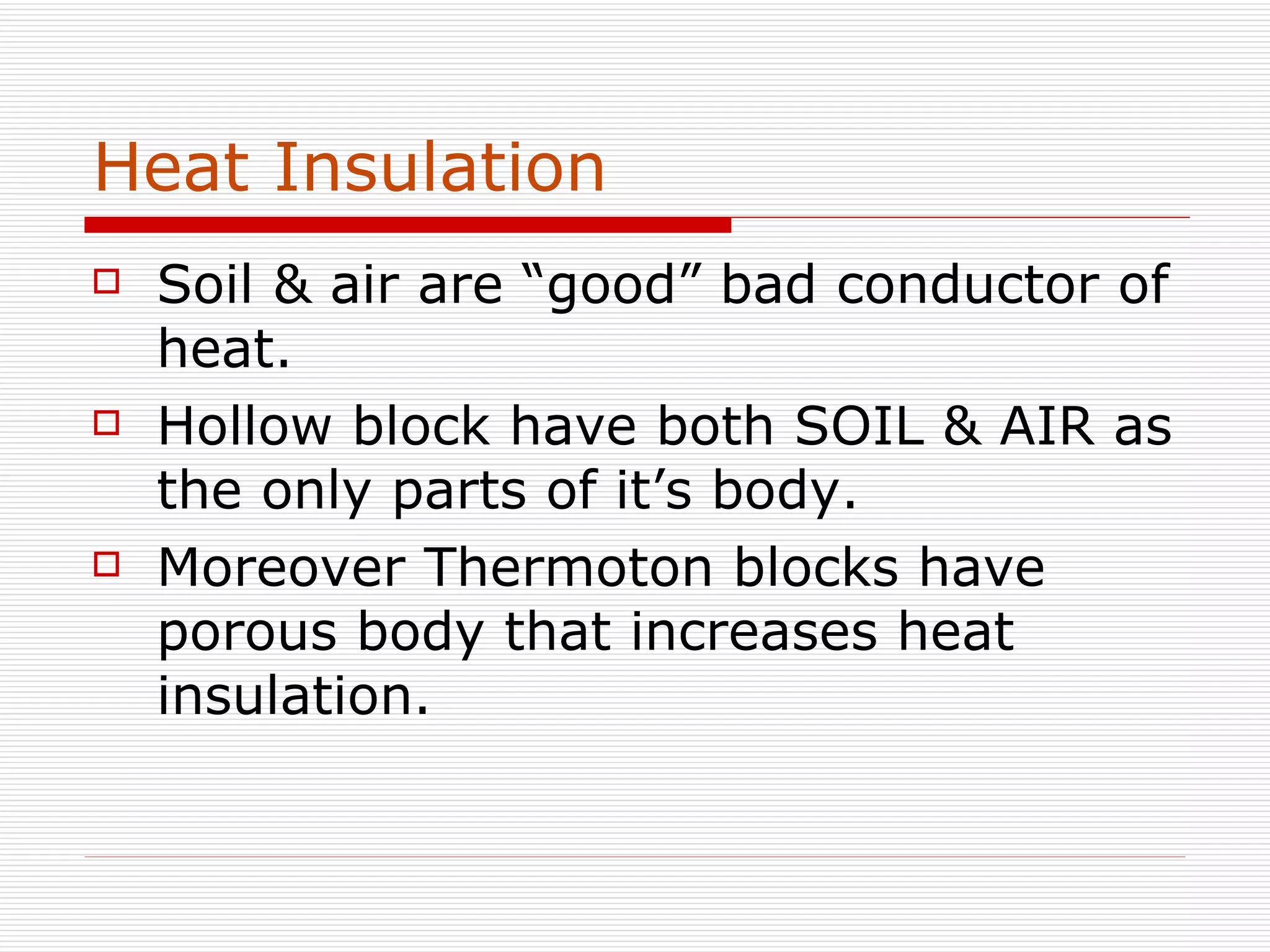 Thermoton hollow blocks | PPT