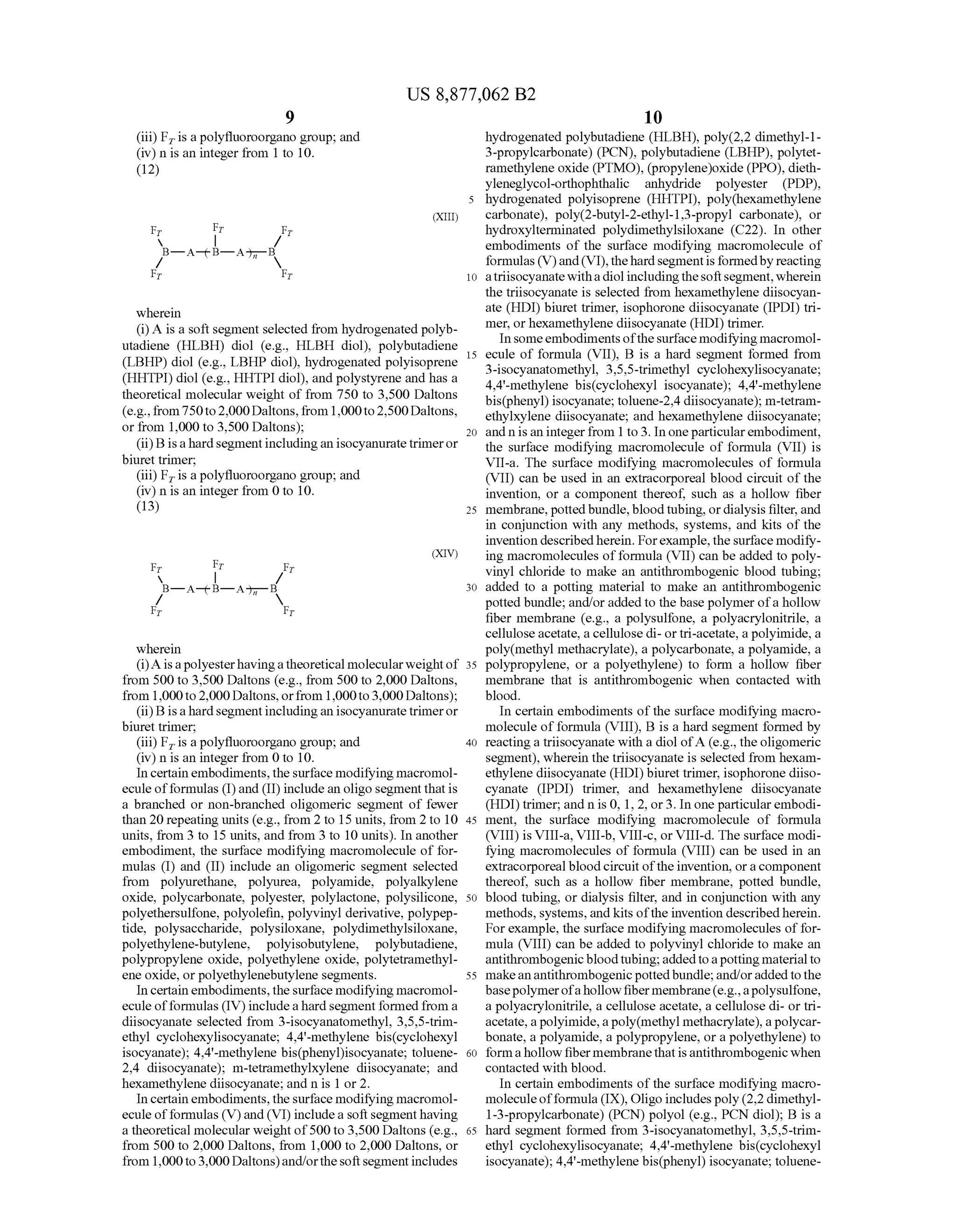 Hollow fibermembranes us8877062 | PDF