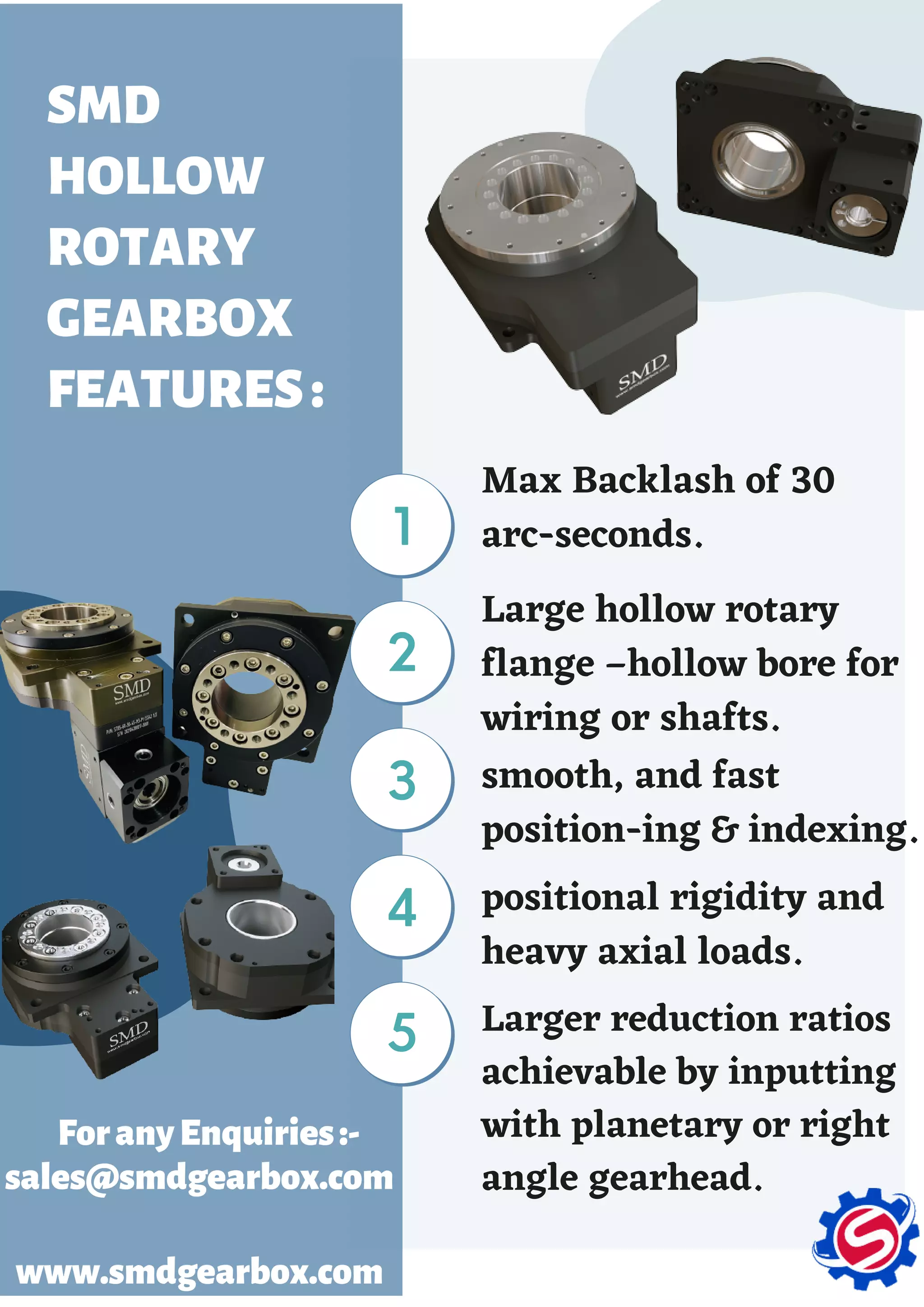 Hollow Rotary Reducer Manufacturer | SMD Gearbox | PDF