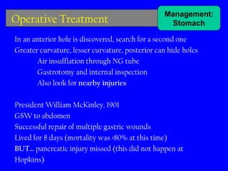Hollow Viscus Injuries diagnosis & treatment | PPT