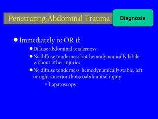 Hollow Viscus Injuries diagnosis & treatment | PPT