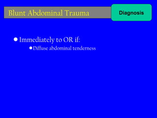 Hollow Viscus Injuries diagnosis & treatment | PPT