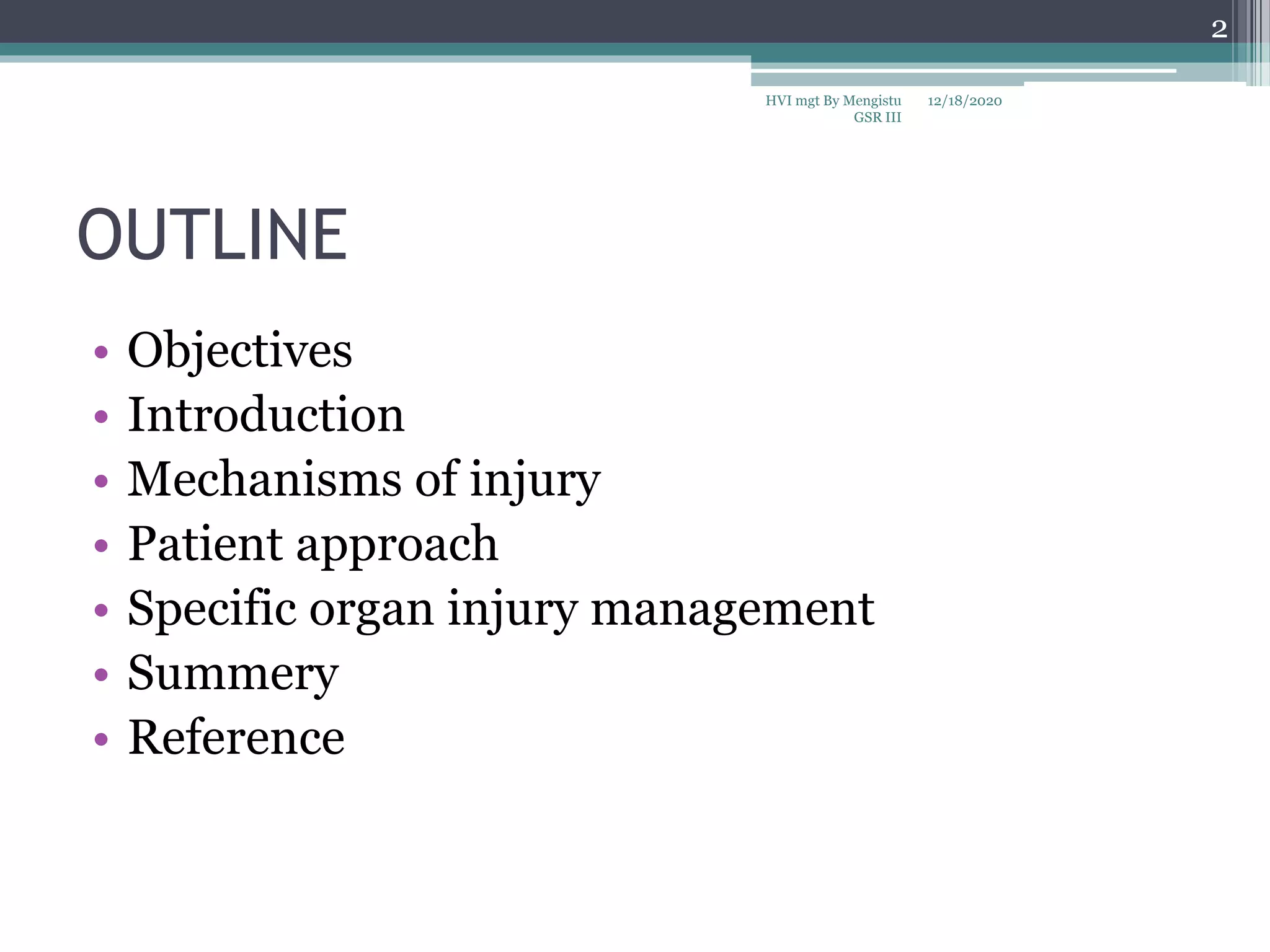 Hollow viscus injury management | PPTX