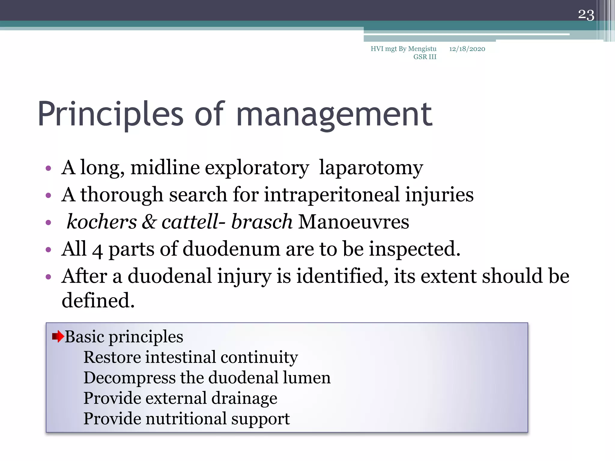 Hollow viscus injury management | PPTX