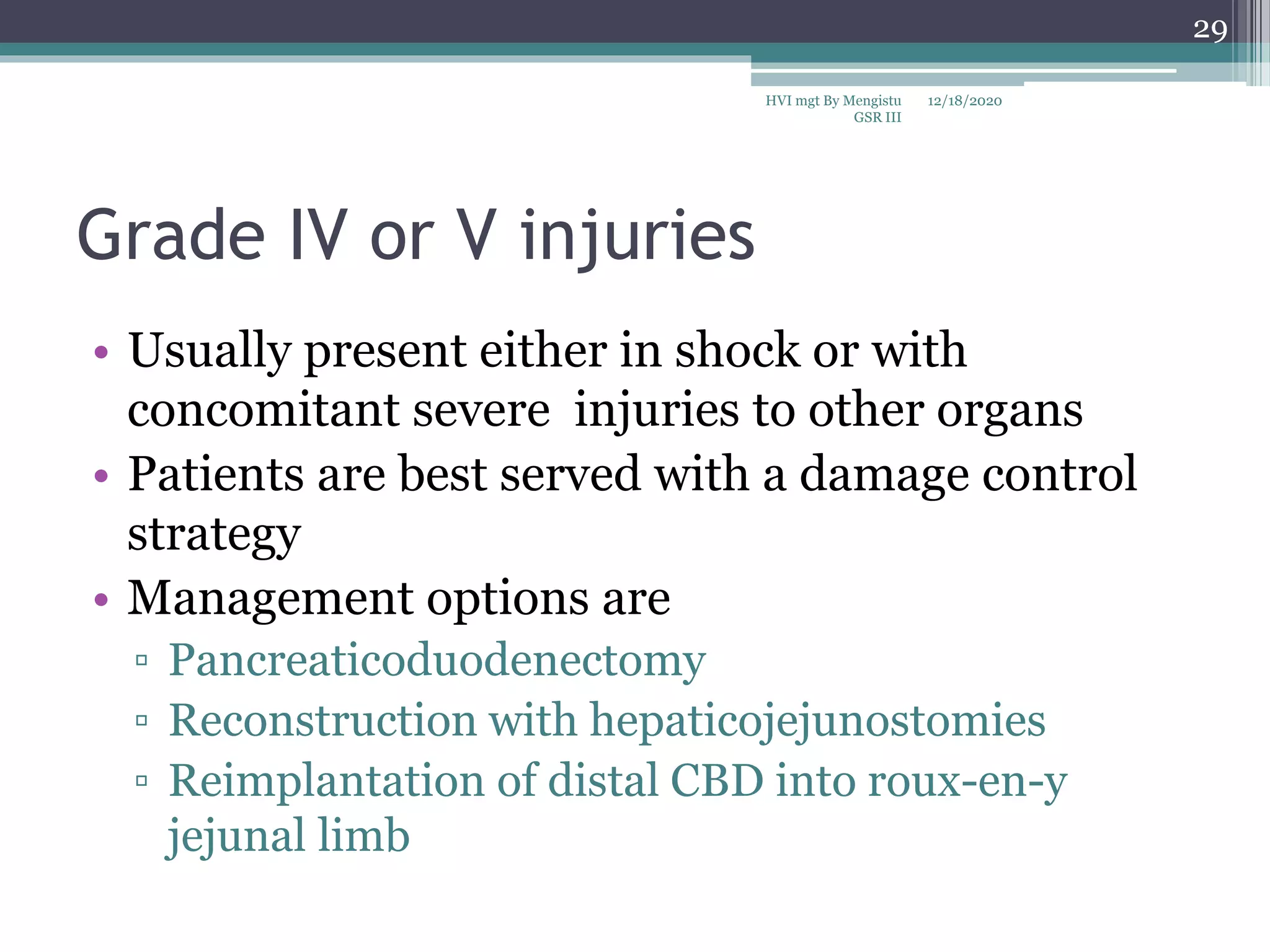 Hollow viscus injury management | PPTX