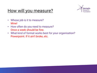 Measuring impact and meaningful engagement | PPT