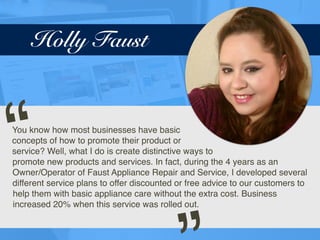 Holly faust personal_brandcanvas | PPT