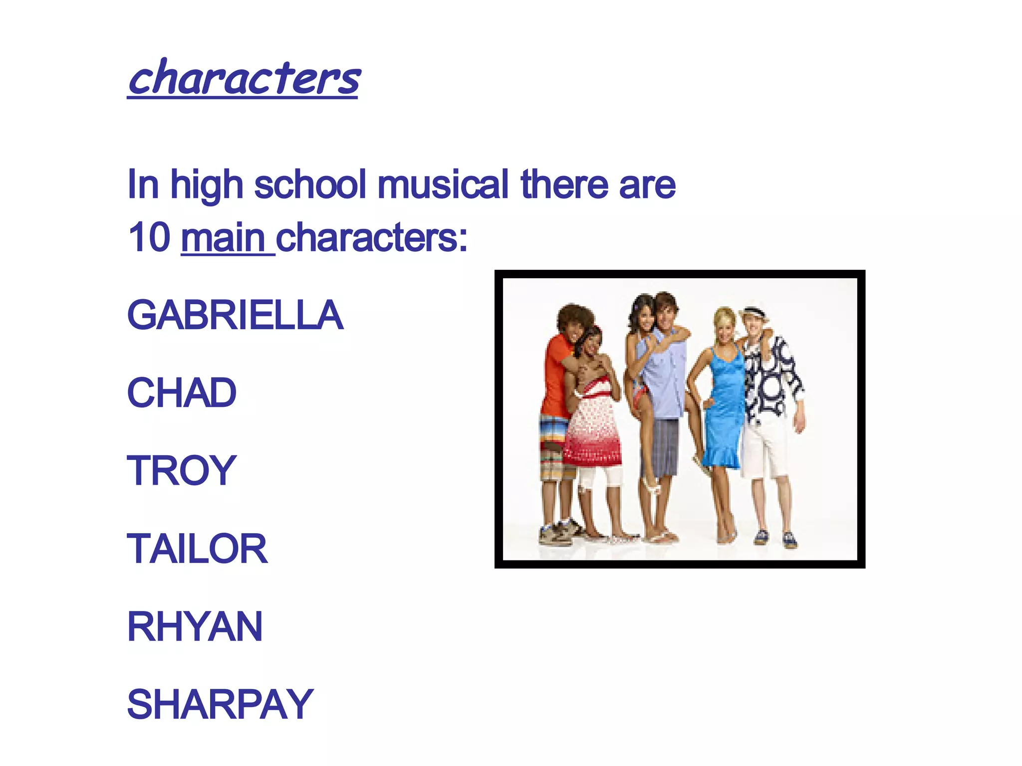 high school musical | PPT