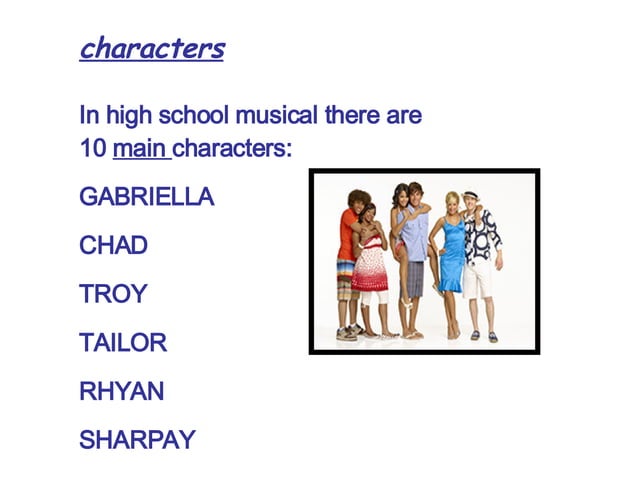 high school musical | PPT