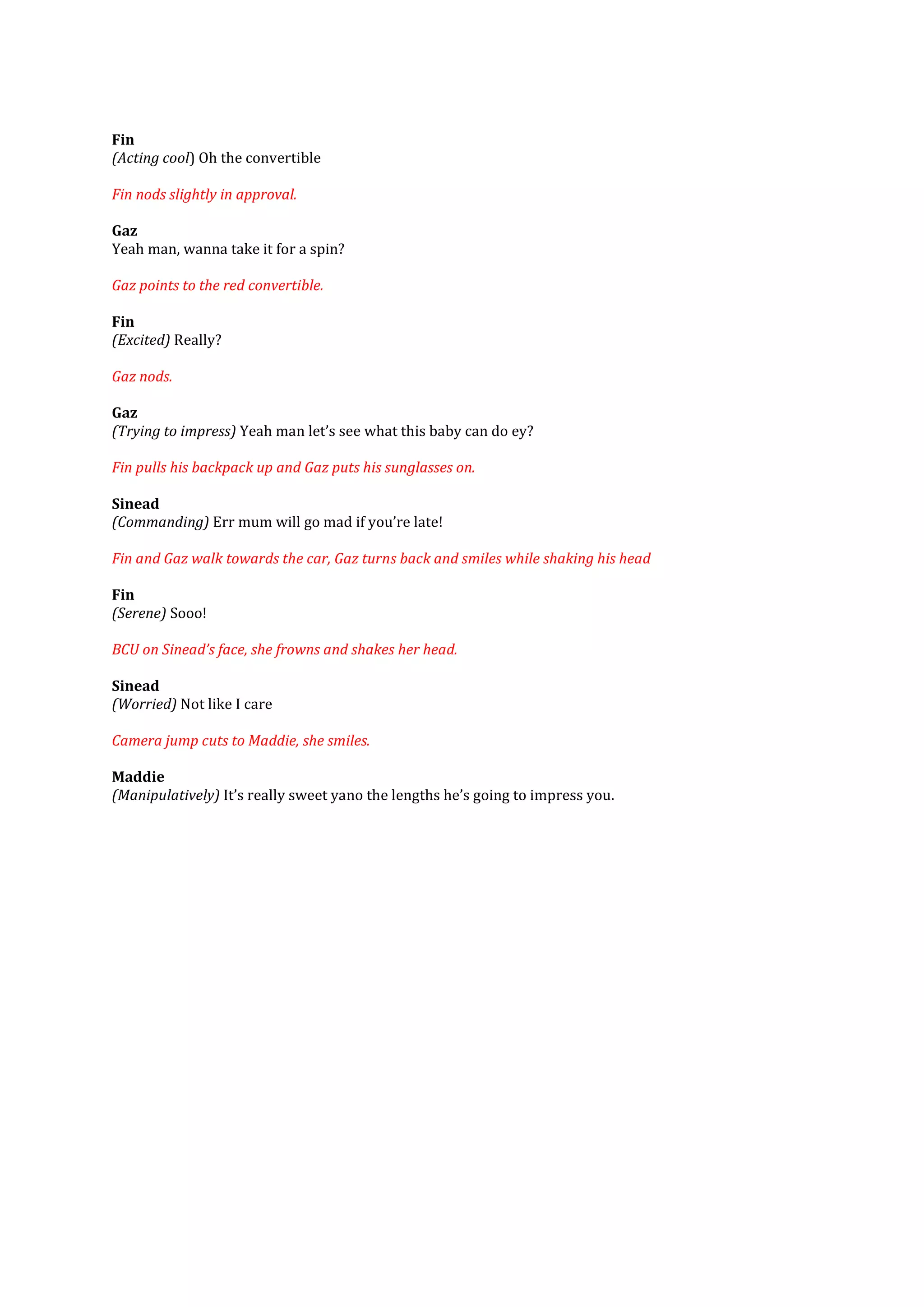 Hollyoaks script | DOCX
