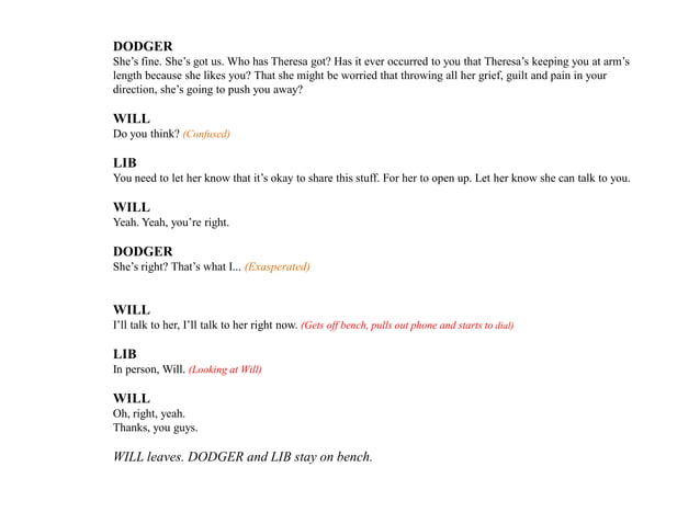 Hollyoaks script extract | PPT
