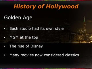 Hollywood : Heart of the American cinema | PPTX