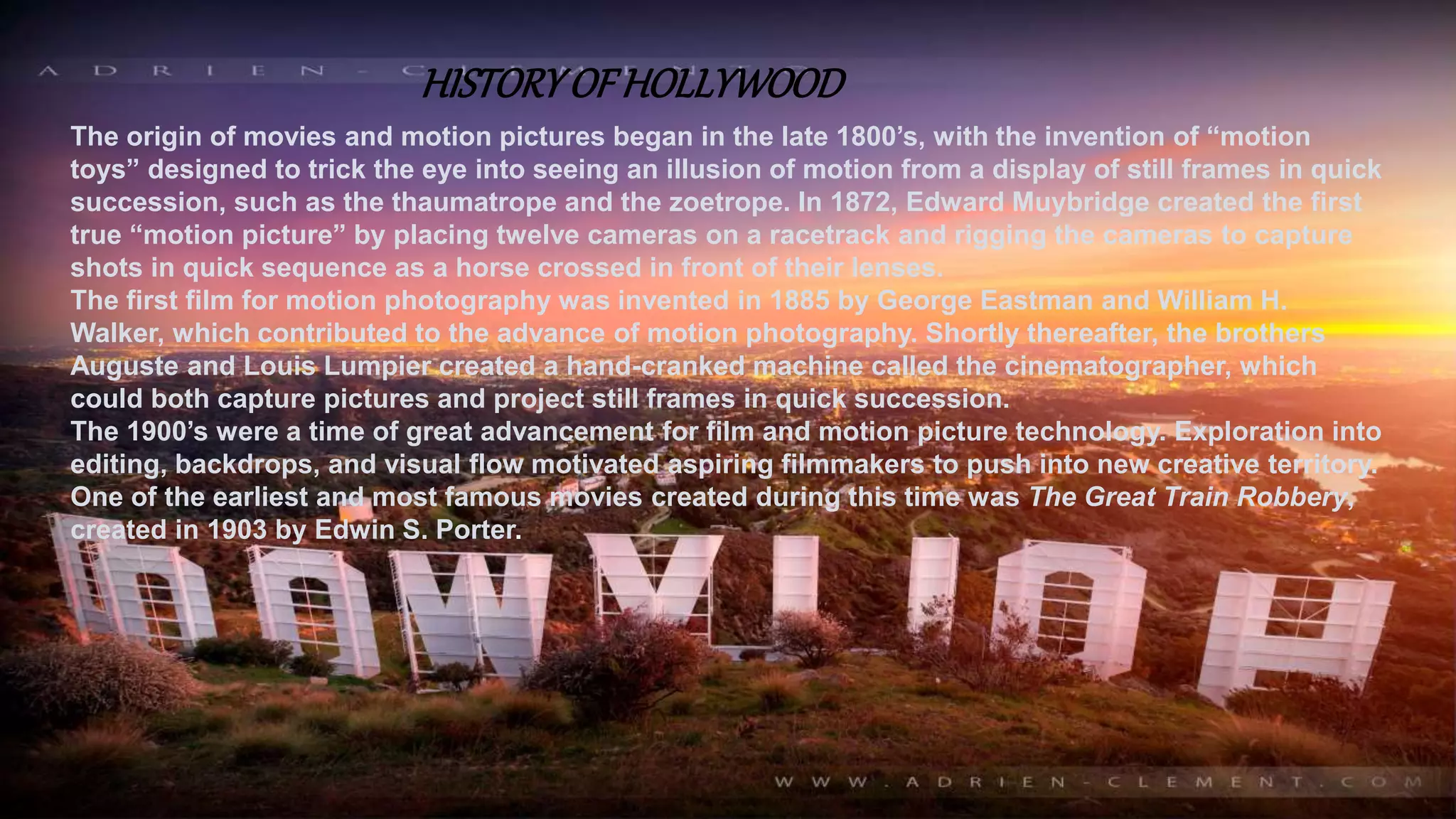 Hollywood | PPT | Free Download