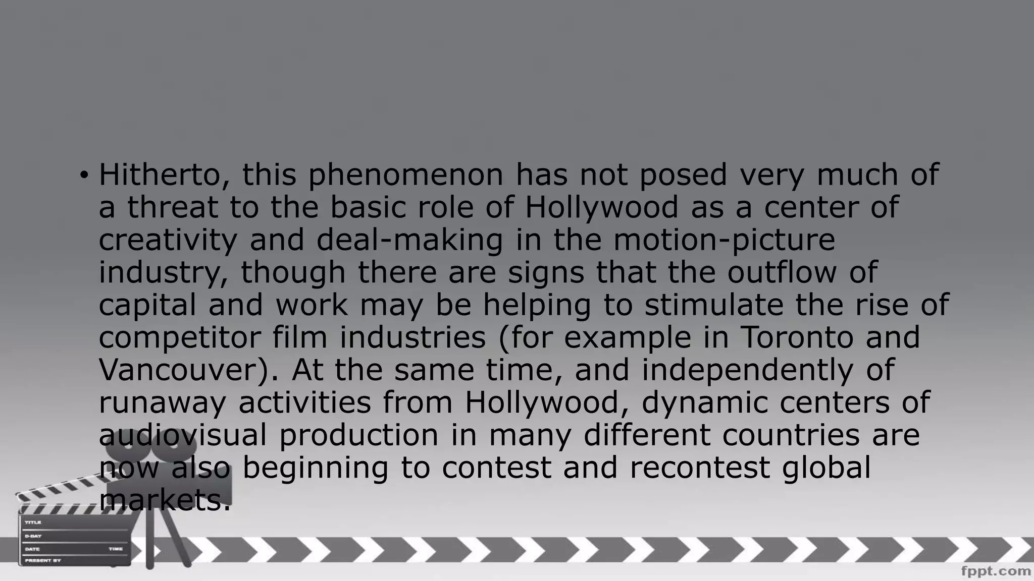 Hollywood and globalization | PPTX