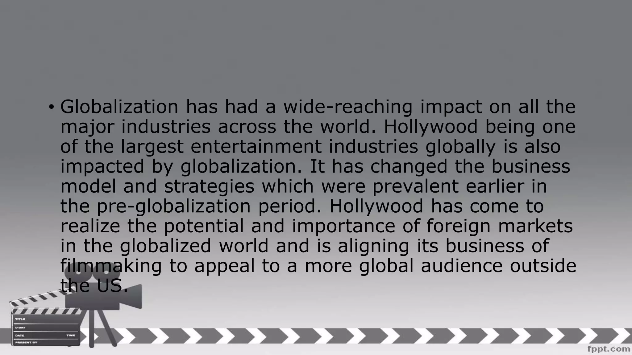 Hollywood and globalization | PPTX