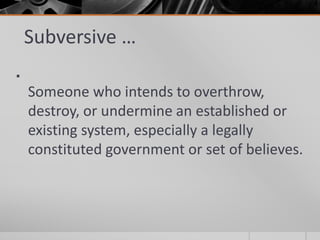 Hollywood during Red Scare | PPT