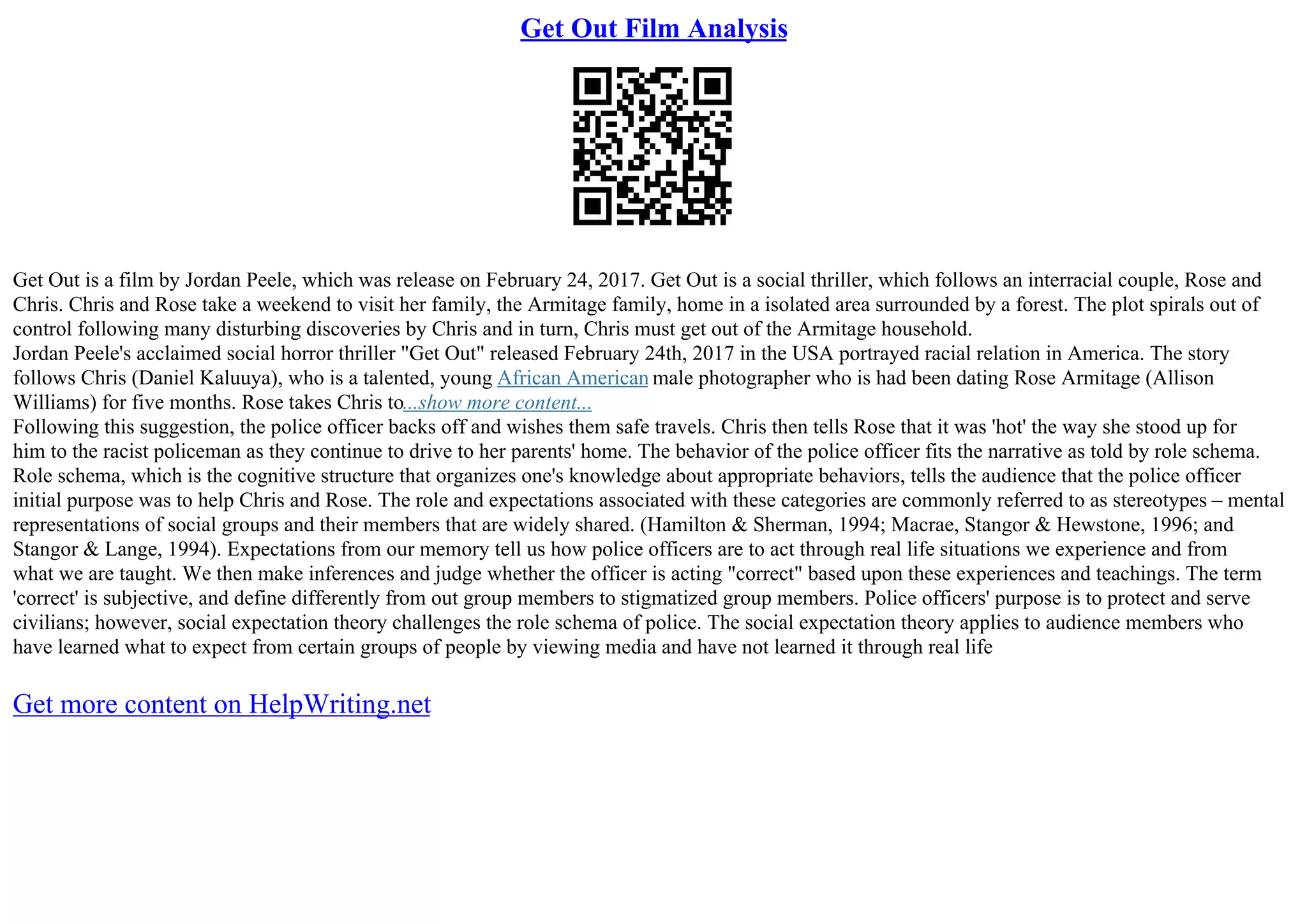 Hollywood Film Analysis | PDF | Movies | Entertainment