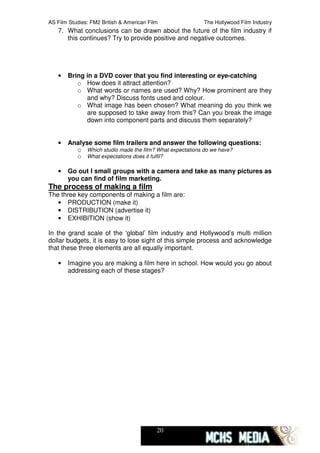 Hollywood film industry | PDF | Video Production | Content Production