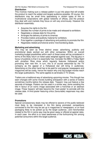 Hollywood film industry | PDF