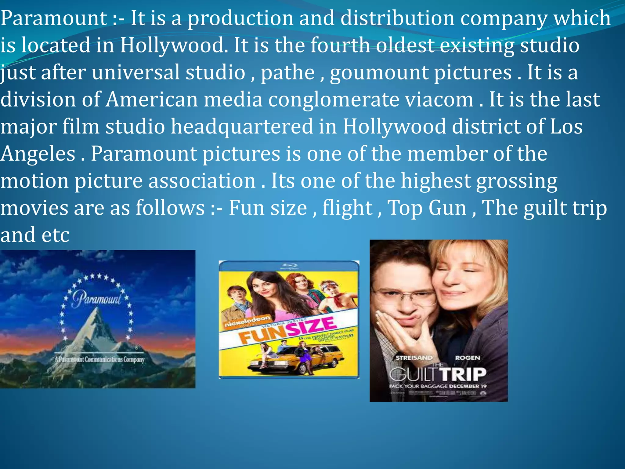 Hollywood industry | PPTX