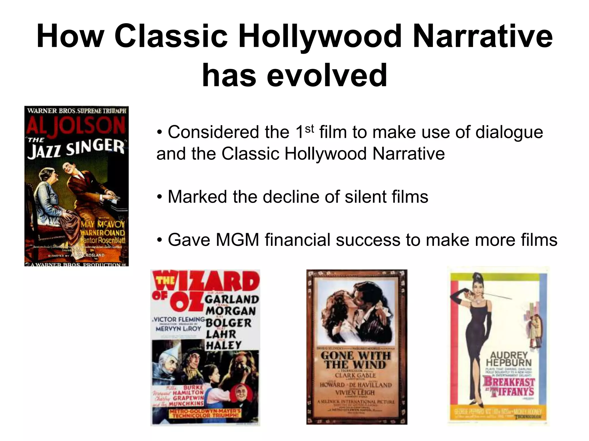 Classical Hollywood Narratives | PPTX