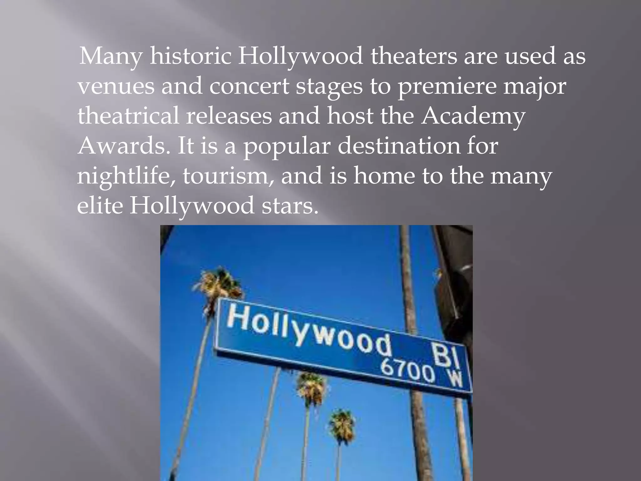 Hollywood presentation | PPTX