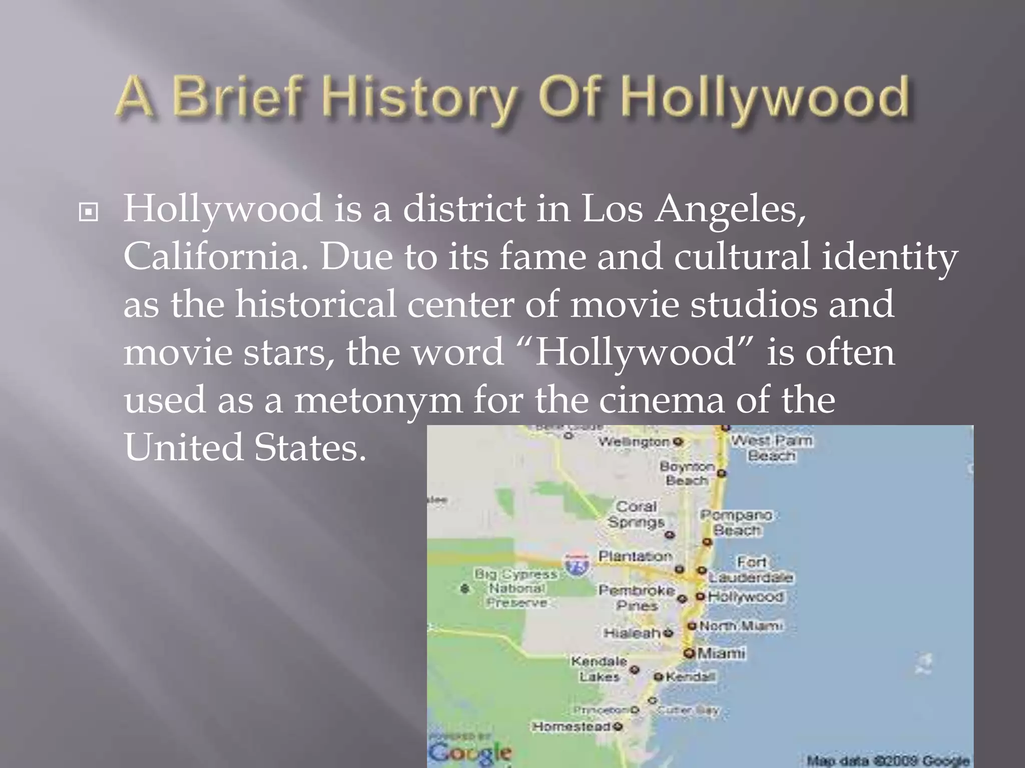 Hollywood presentation | PPTX
