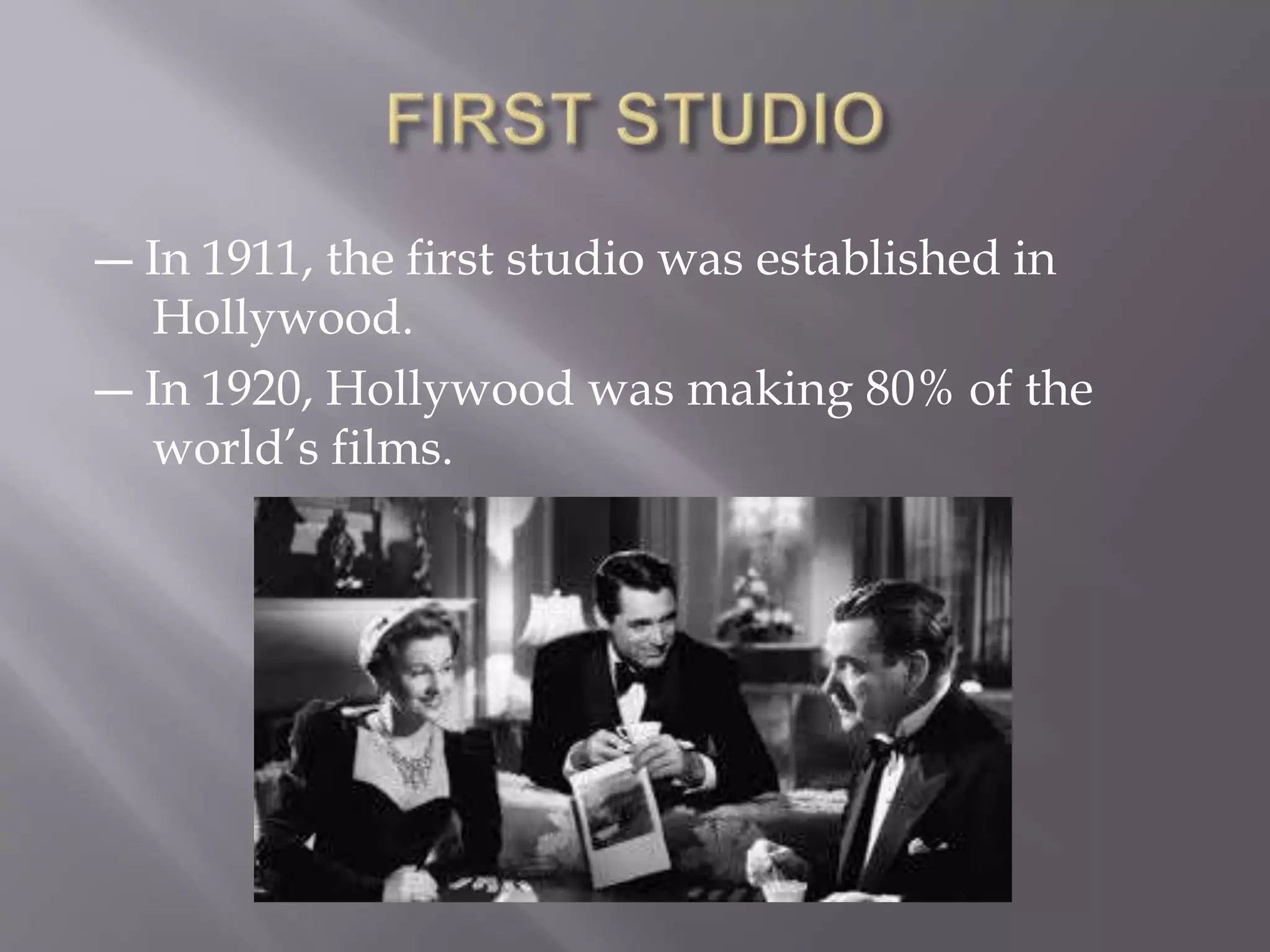 Hollywood presentation | PPTX